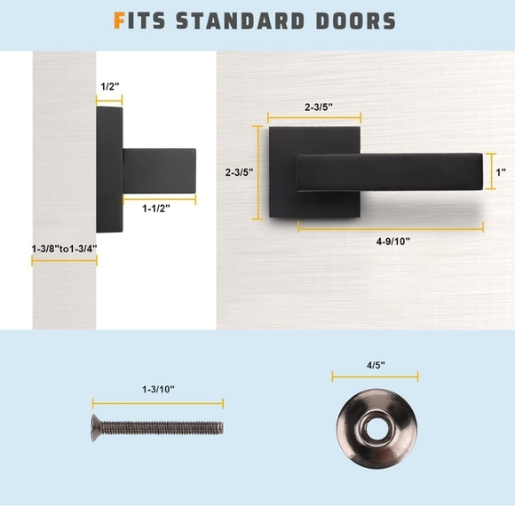 knobwell | Other | Pack Heavy Duty Dummy Lever Set For Interior Door ...